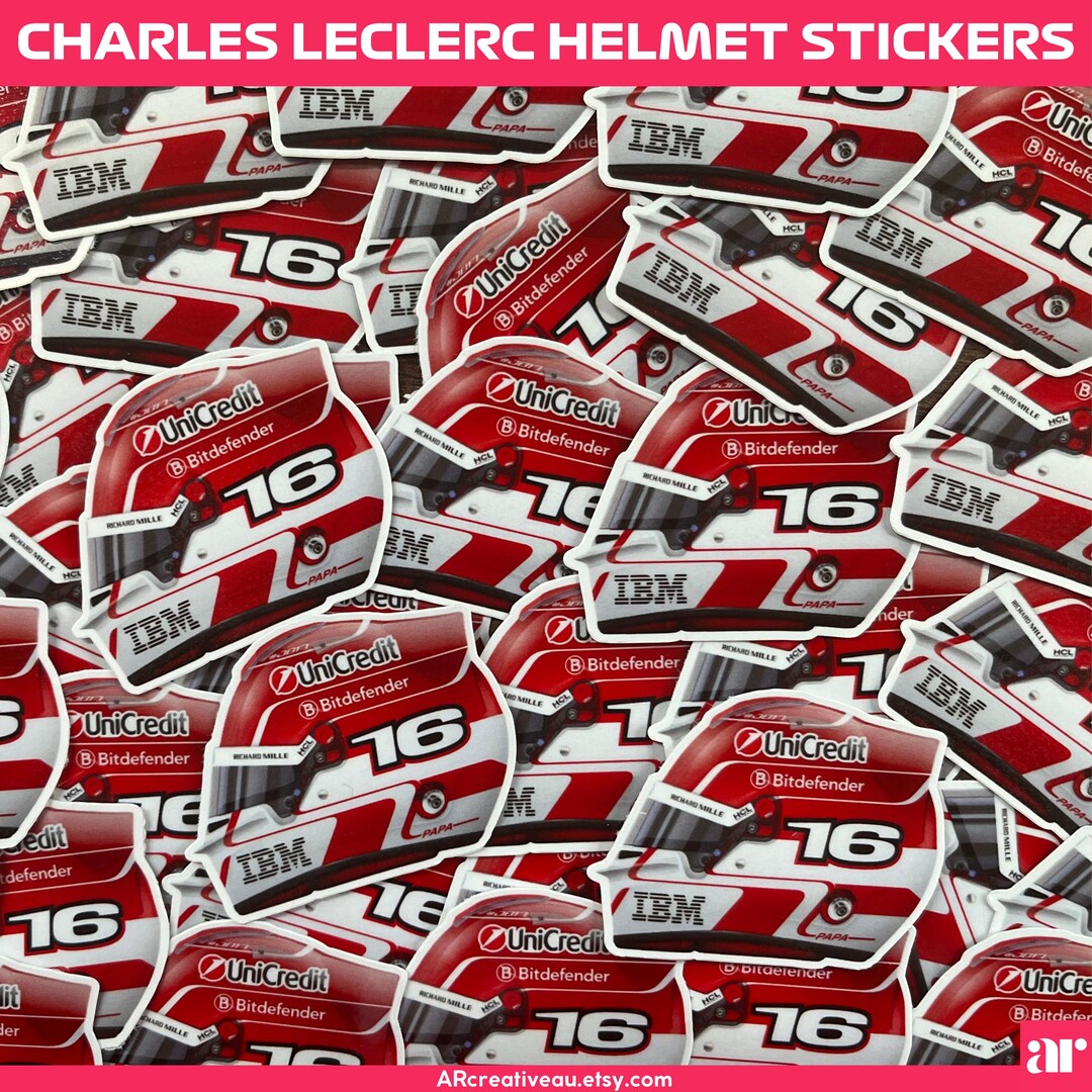 Charles Leclerc | Formula 1 Helmet Stickers | Formula 1 Sticker | F1 ...