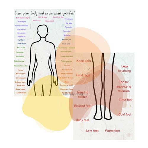 Sensory Snug's Body Scan and Circle Feelings - Etsy