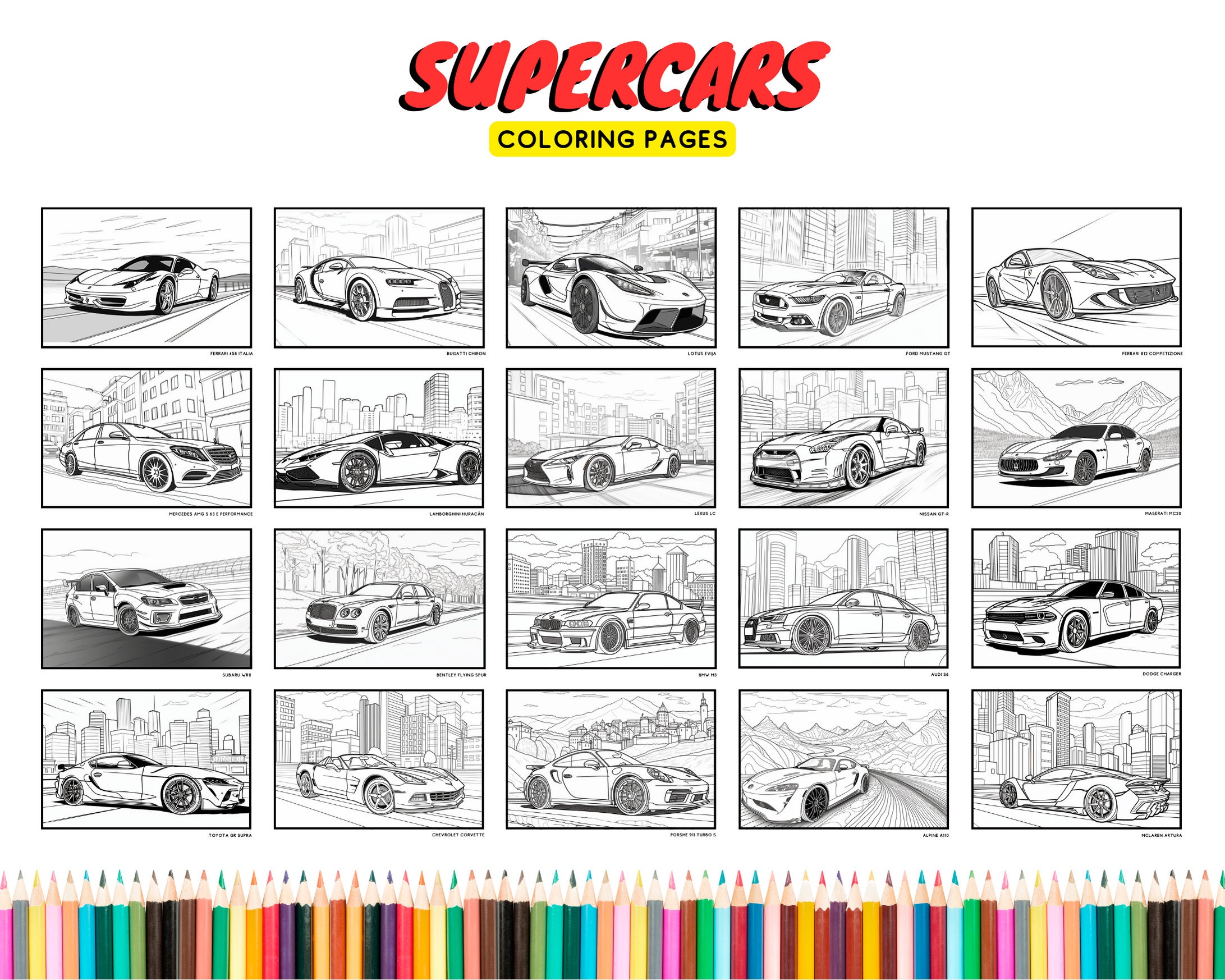 Audi A4 Coloring Pages