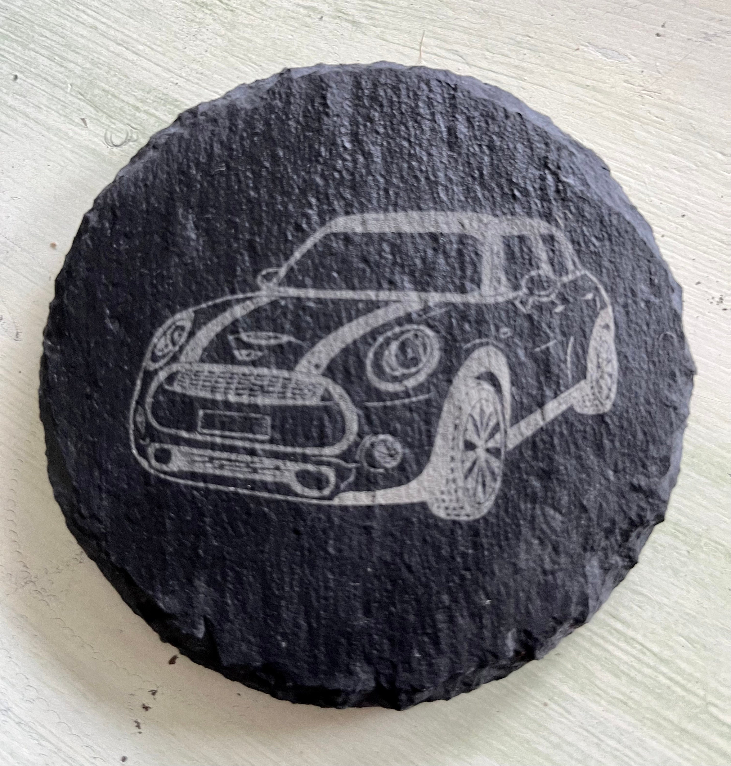 4 Slate Mini Cooper Coasters - Etsy