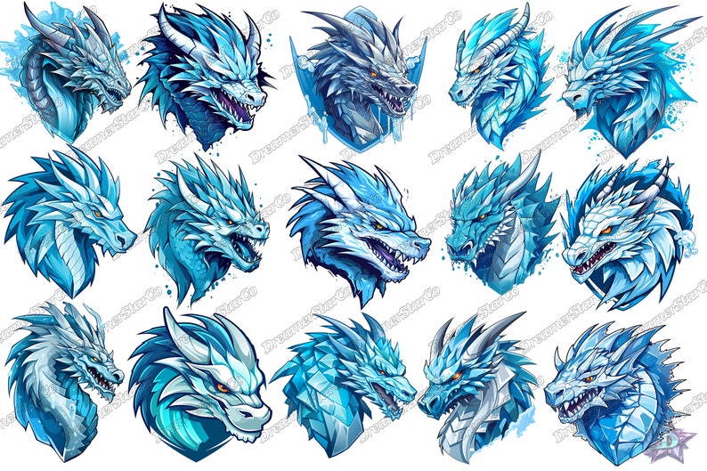 Ice Dragon,logo,logo Maker,gaming,frozen,t-shirt Design ,vector ...