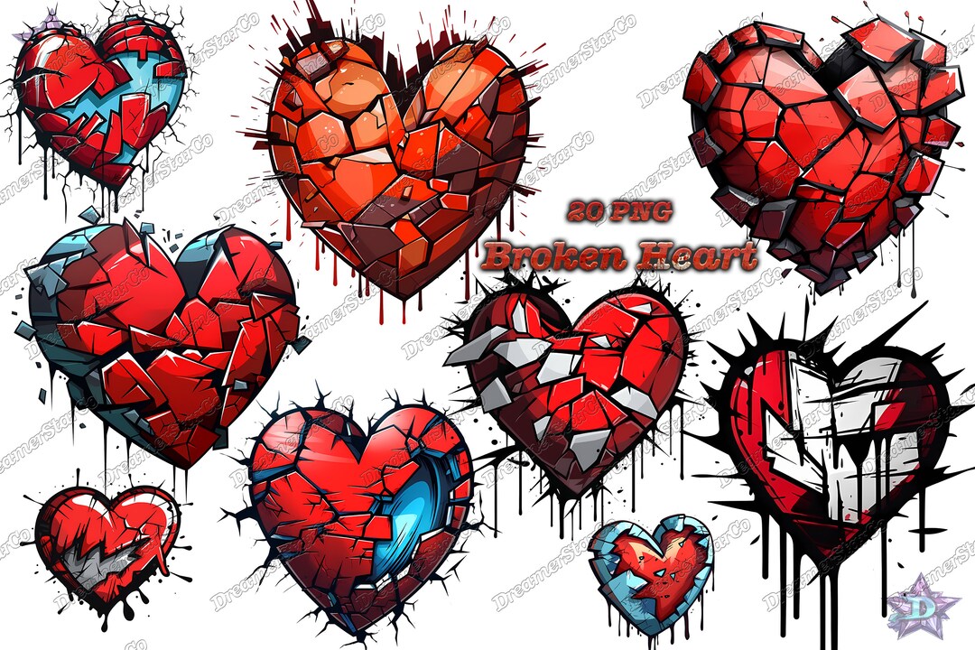 Broken Heart Clipart,story of Love,broken Heart Png,t-shirt Design ...