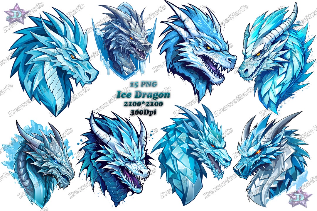 Ice Dragon,logo,logo Maker,gaming,frozen,t-shirt Design ,vector ...