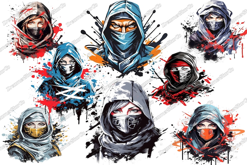 Ronin Ninja Pngronin Ninja Clipartfemale Ninjaronin - Etsy