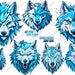 Ice Wolf,logo,logo Maker,gamer,gaming,t-shirt Design ,vector ...