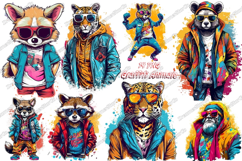 Graffiti Animale Clipart, Graffiti Animale Png,t-shirt Design ,funky ...