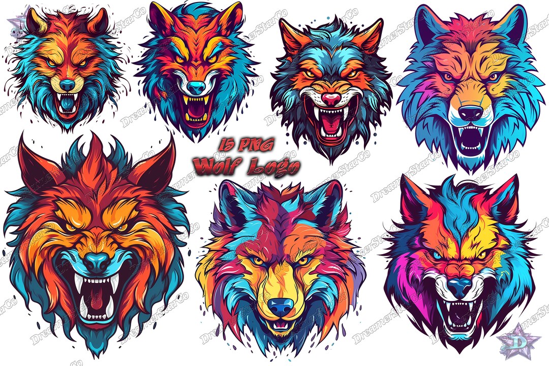 Wolf Logo Clipart, Wolf Logo Png,angry Wolf,logo Style,wolf,t-shirt ...