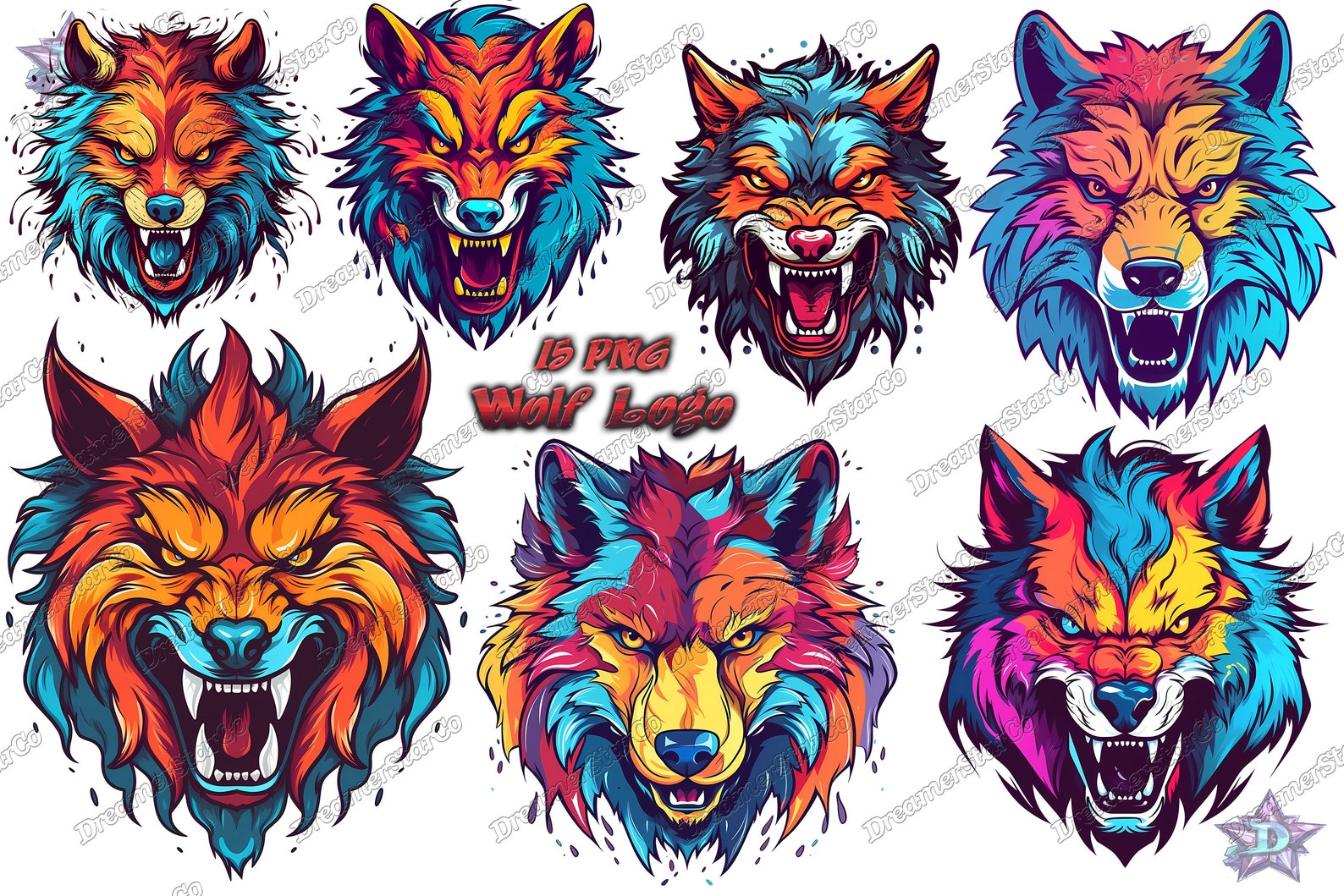 Wolf Logo Clipart, Wolf Logo Png,angry Wolf,logo Style,wolf,t-shirt ...