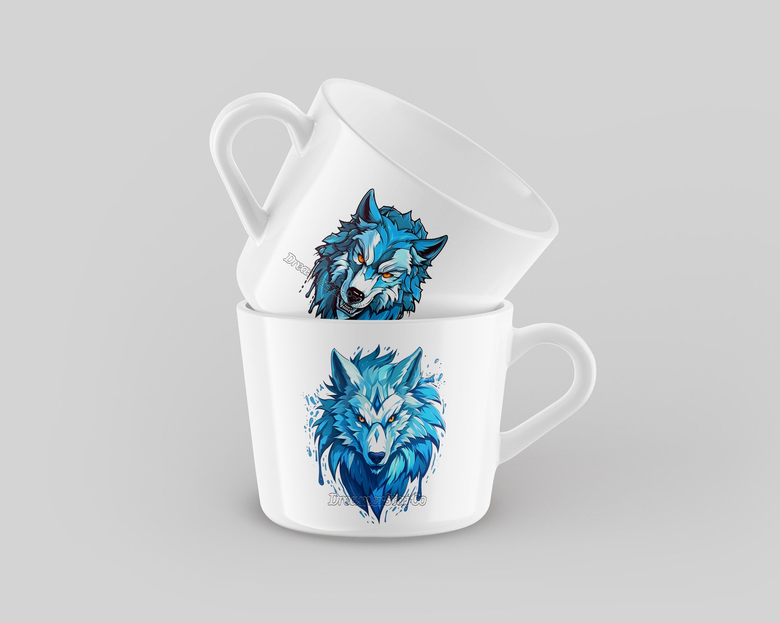 Ice Wolf,logo,logo Maker,gamer,gaming,t-shirt Design ,vector ...