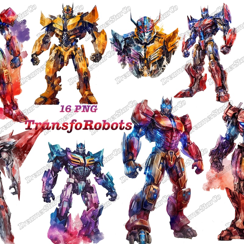 Transformers Clip Art - Etsy