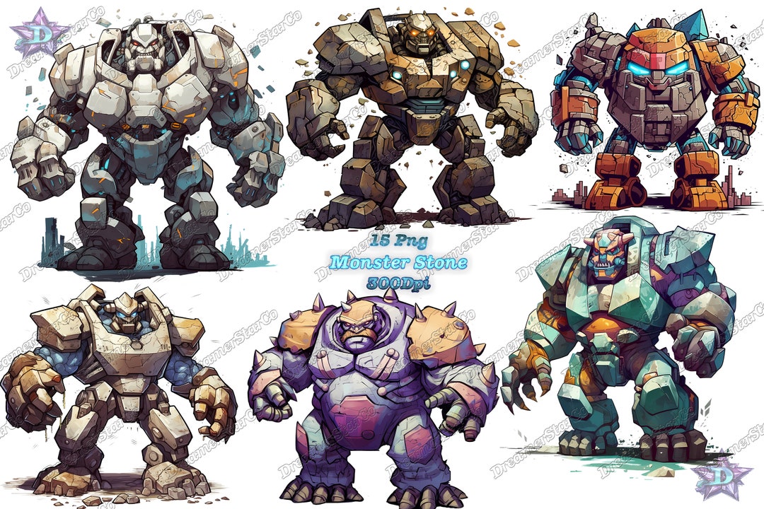 Monster Stone Clipart,monster Stone Png,t-shirt Design ,graffiti Style ...