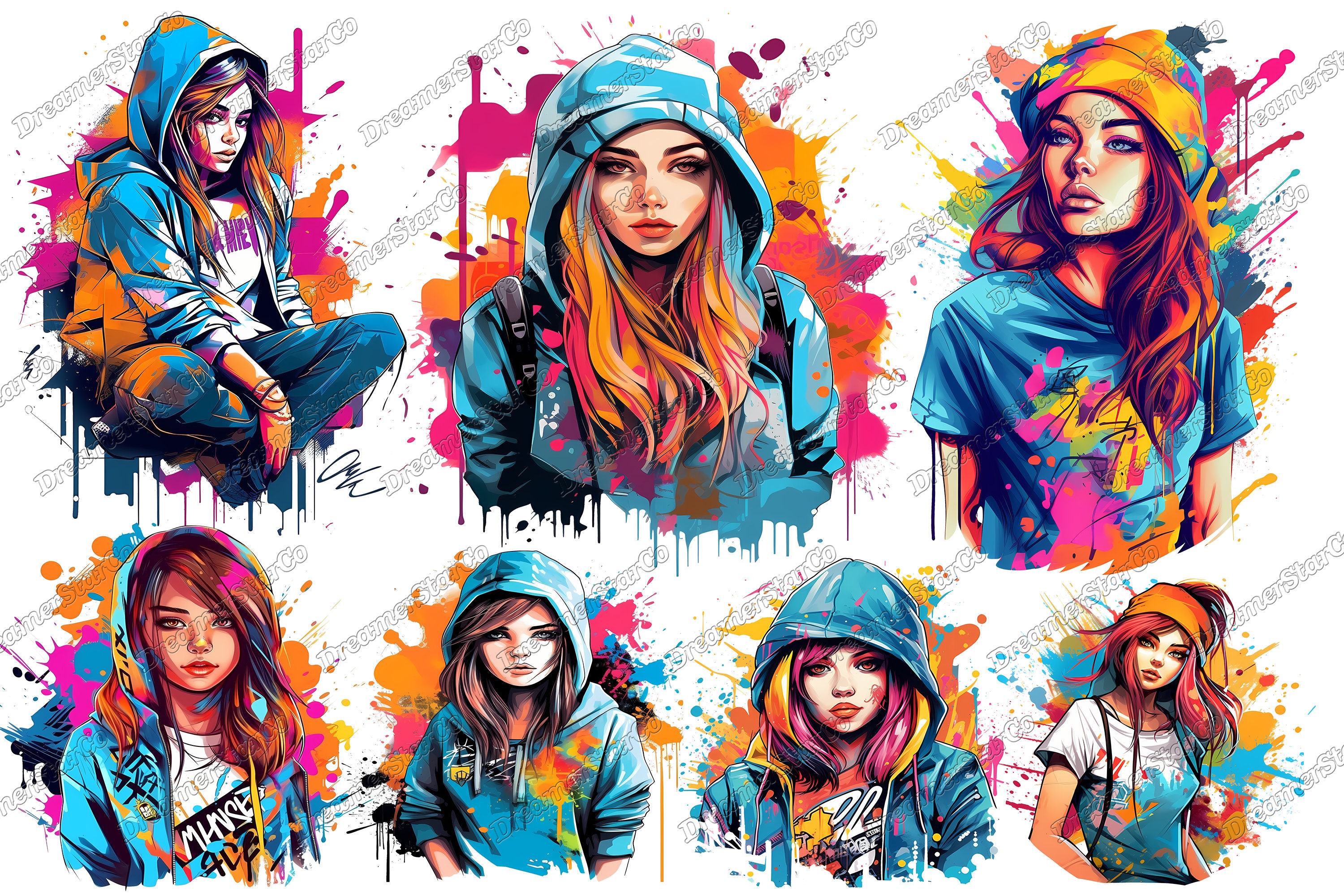 Graffiti Girl, Graffiti Girl Png,teenager Girl,t-shirt Design ,graffiti ...