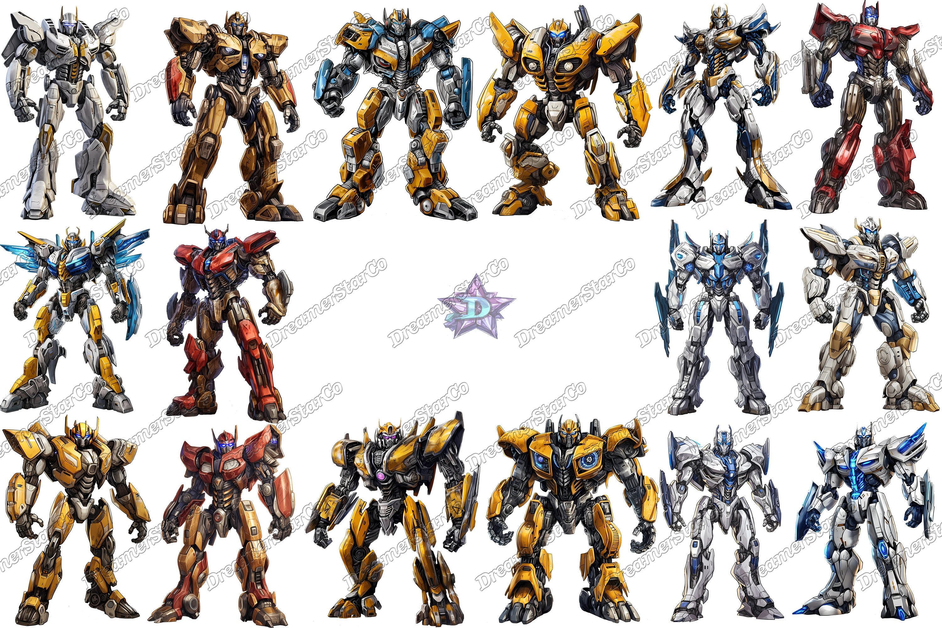 Transformer Robots Clipart, Watercolor Style, Graffiti Design (PNG ...