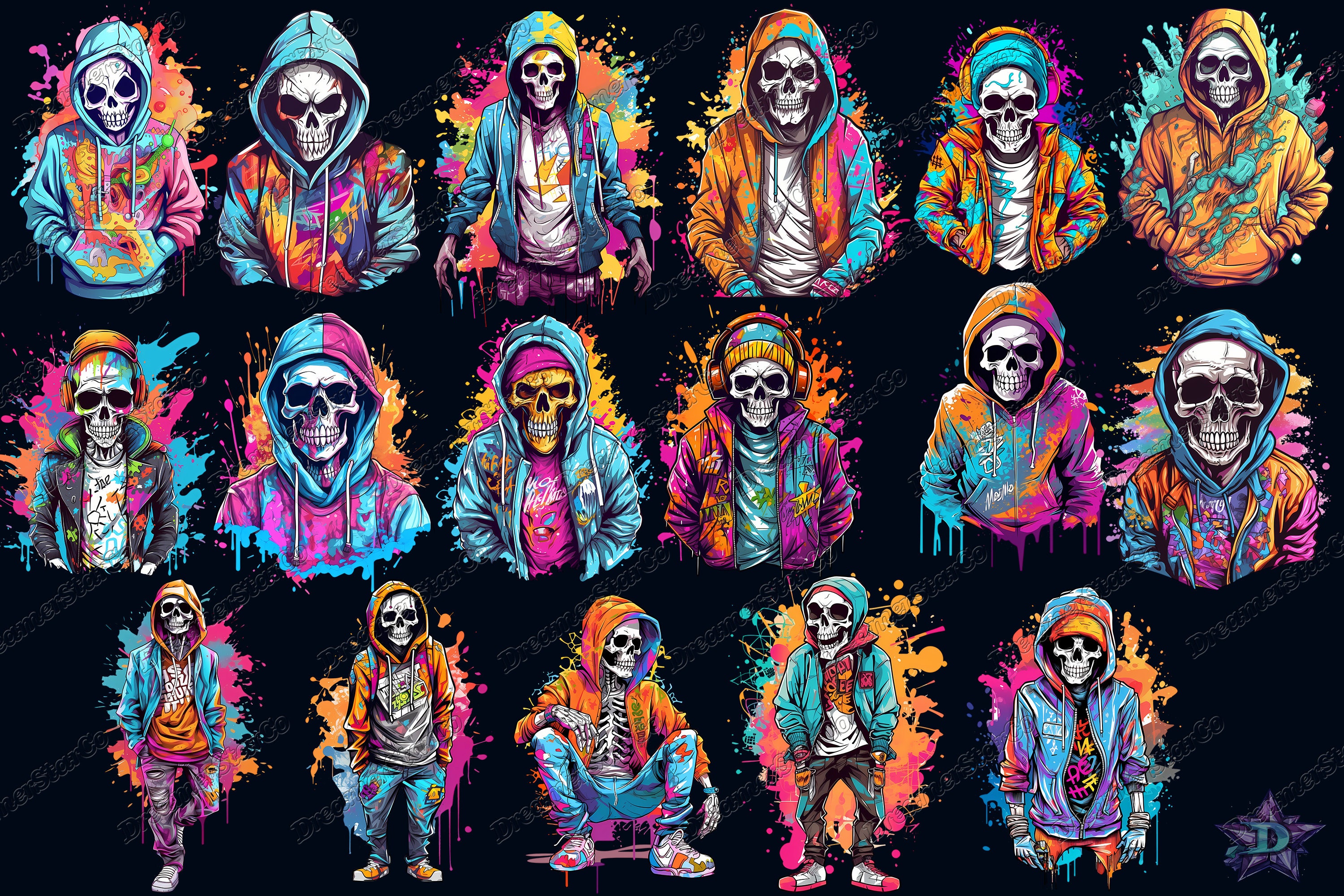 Skeleton Guy Clipart,skeleton Art Png,t-shirt Design ,graffiti Style ...