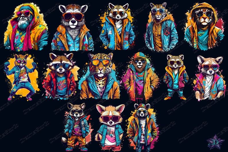 Graffiti Animale Clipart, Graffiti Animale Png,t-shirt Design ,funky ...