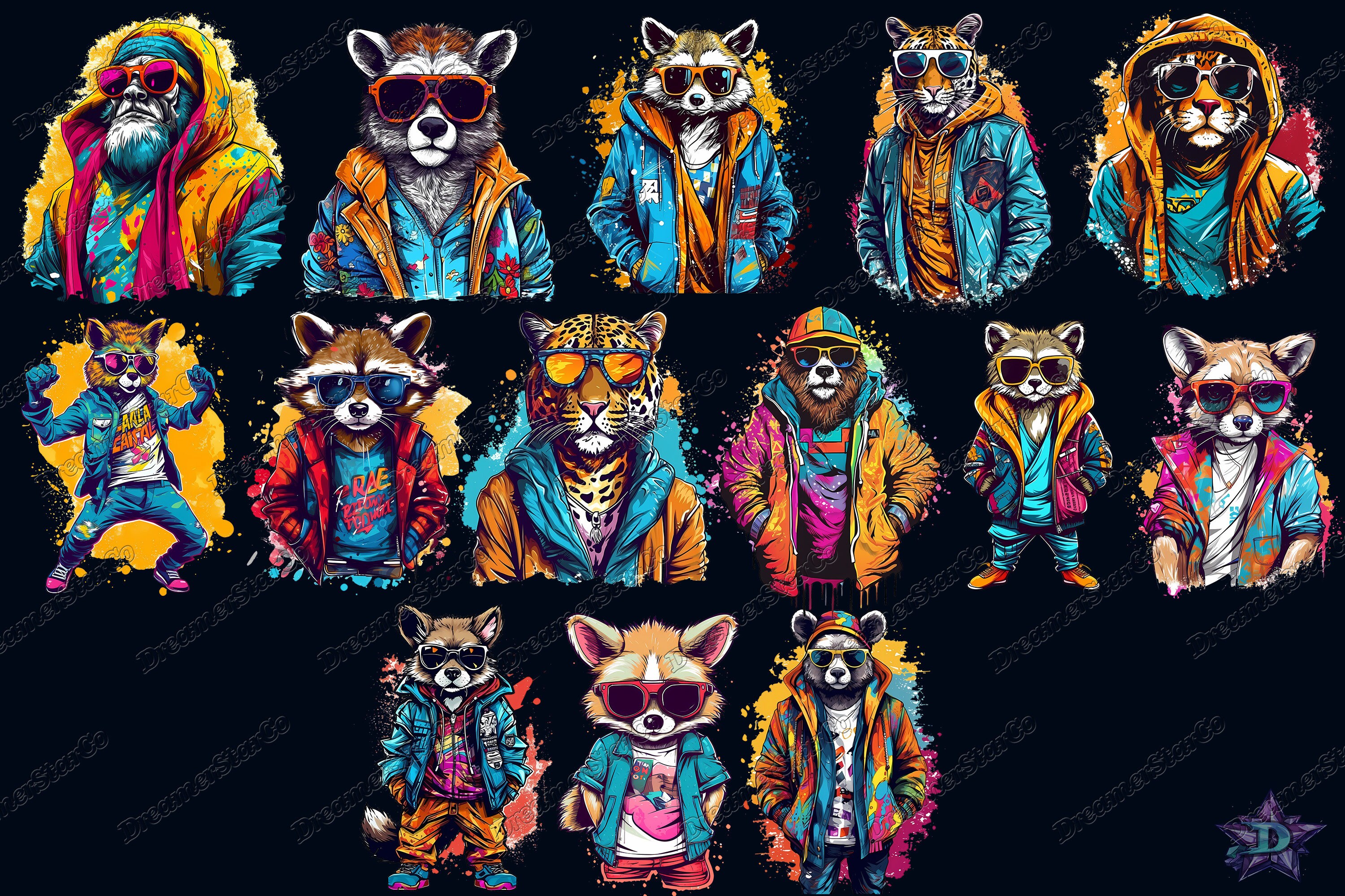 Graffiti Animale Clipart, Graffiti Animale Png,t-shirt Design ,funky ...