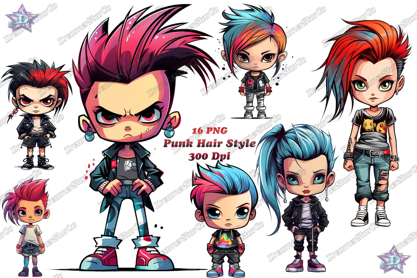 Punk Hair Style Clipart, Punk Hair Style Png,t-shirt Design ,graffiti ...