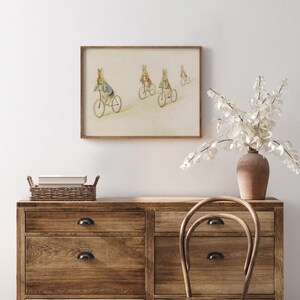 Peter Rabbit, Benjamin Bunny and Friends on Bicycles, Vintage Bunny ...