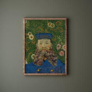 The Postman, Portrait of Joseph Roulin 1889 Vincent Van Gogh Print ...
