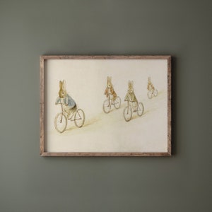 Peter Rabbit, Benjamin Bunny and Friends on Bicycles, Vintage Bunny ...