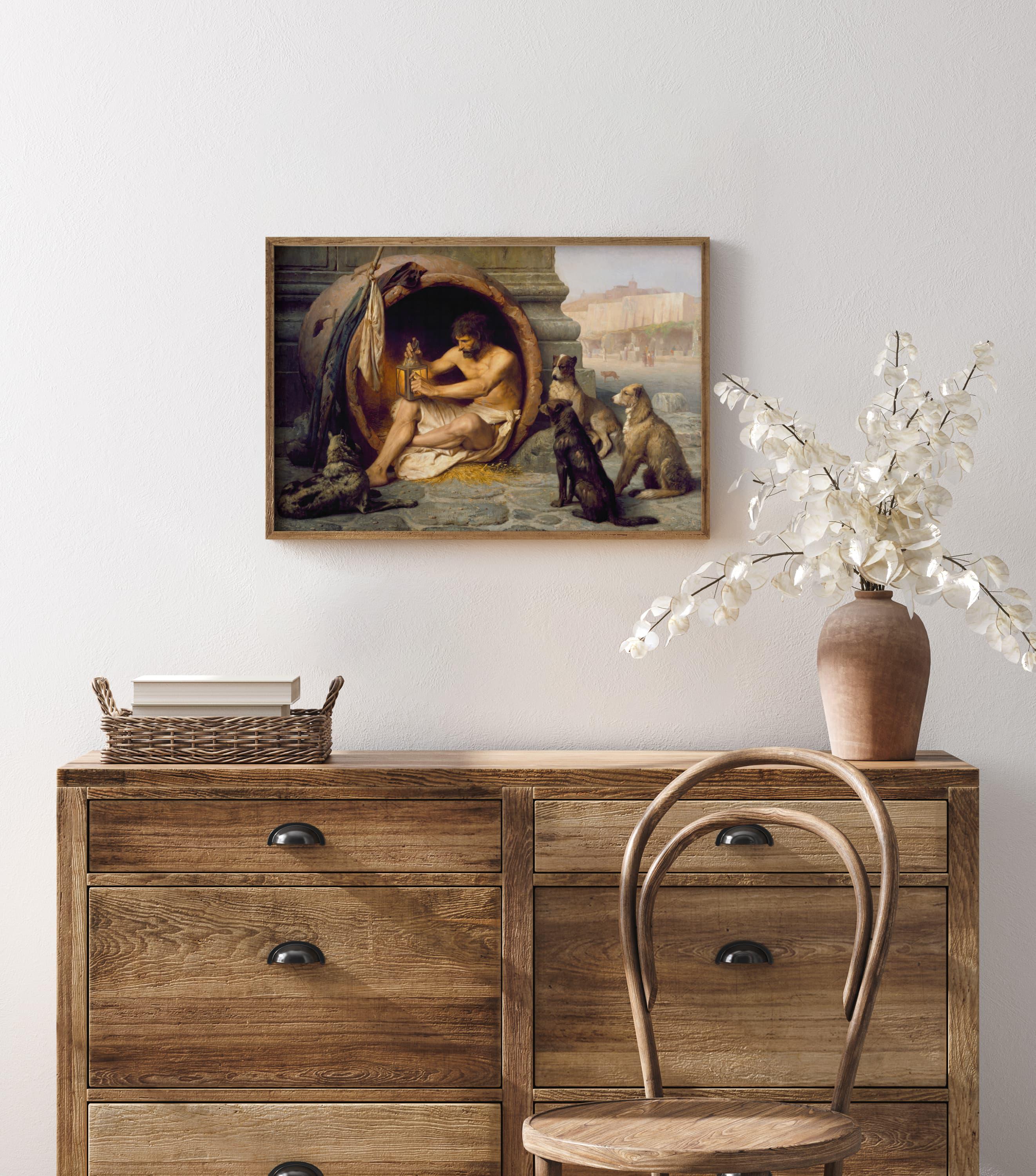 Diogenes, Jean-léon Gérôme Print, Antique Greek Philosopher Painting ...