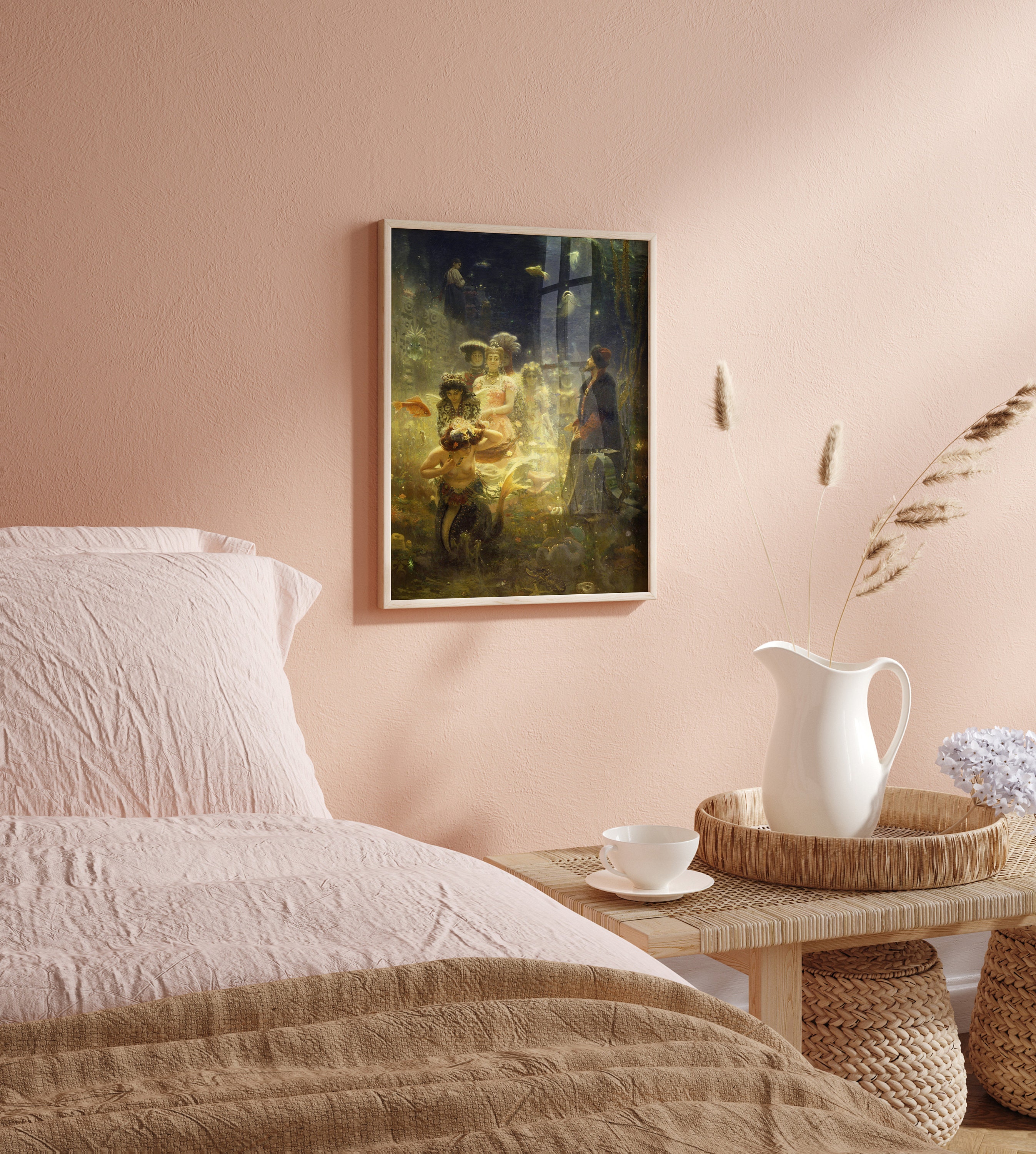 Sadko and the Underwater Kingdom, Ilya Repin Print, Magical Nautical ...