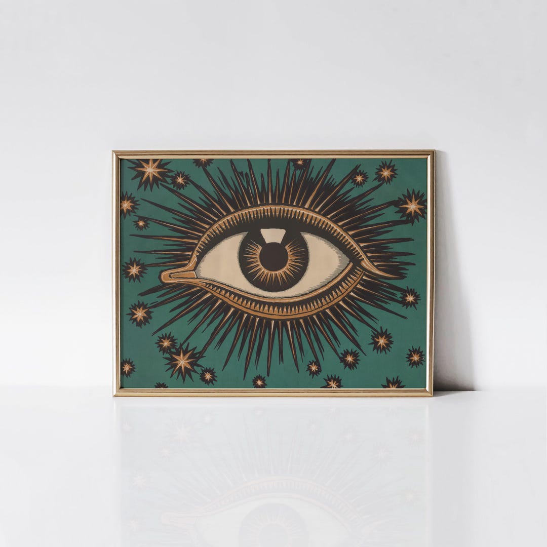 All Seeing Eye, Occult Wall Art, Mystical Art, Magical Décor, Esoteric ...
