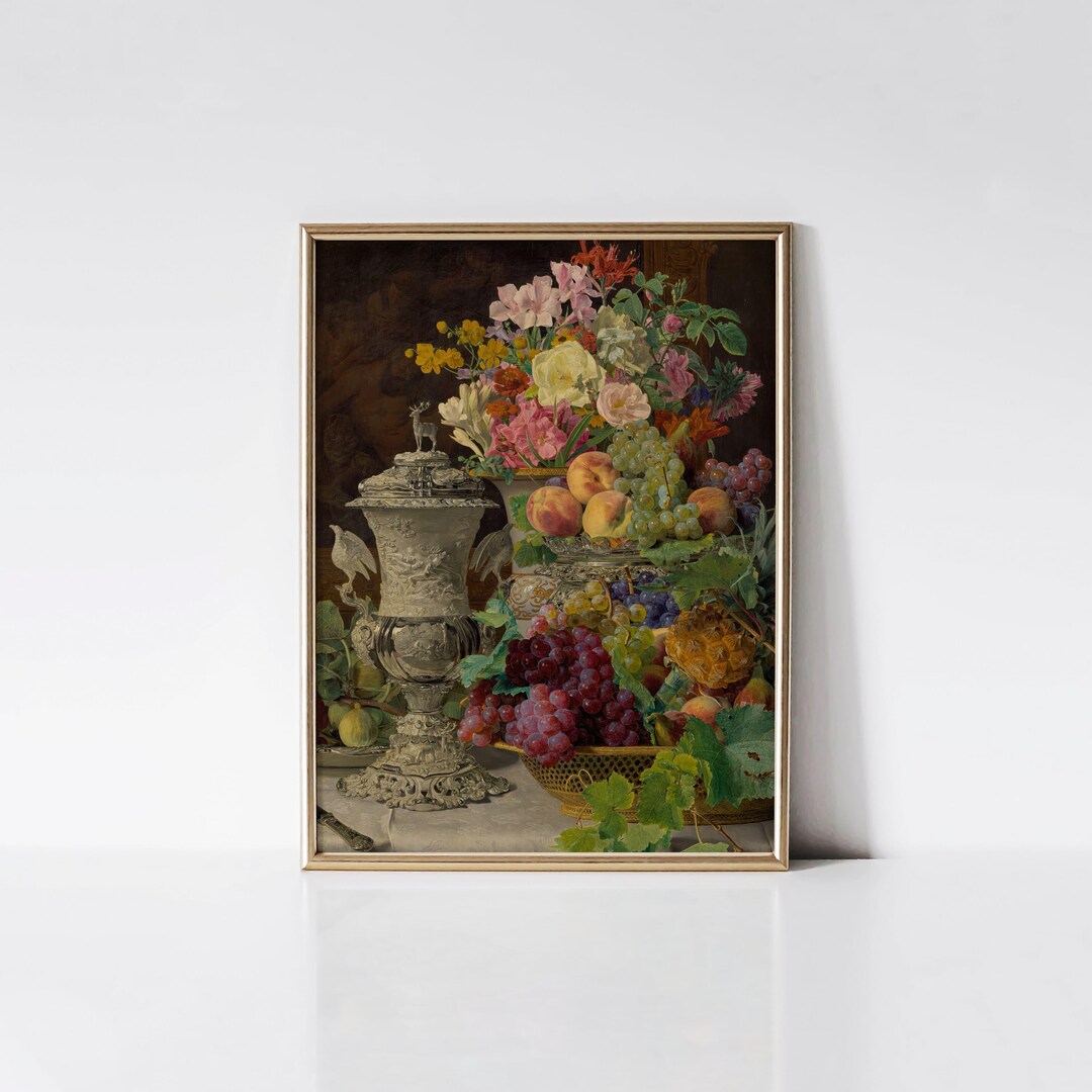 Still Life With a Silver Cup 1839 by Ferdinand Georg Waldmüller ...