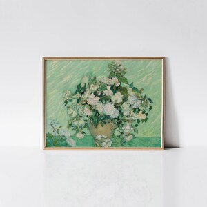 Roses, Vincent Van Gogh Print, Van Gogh Roses, Van Gogh Flowers ...