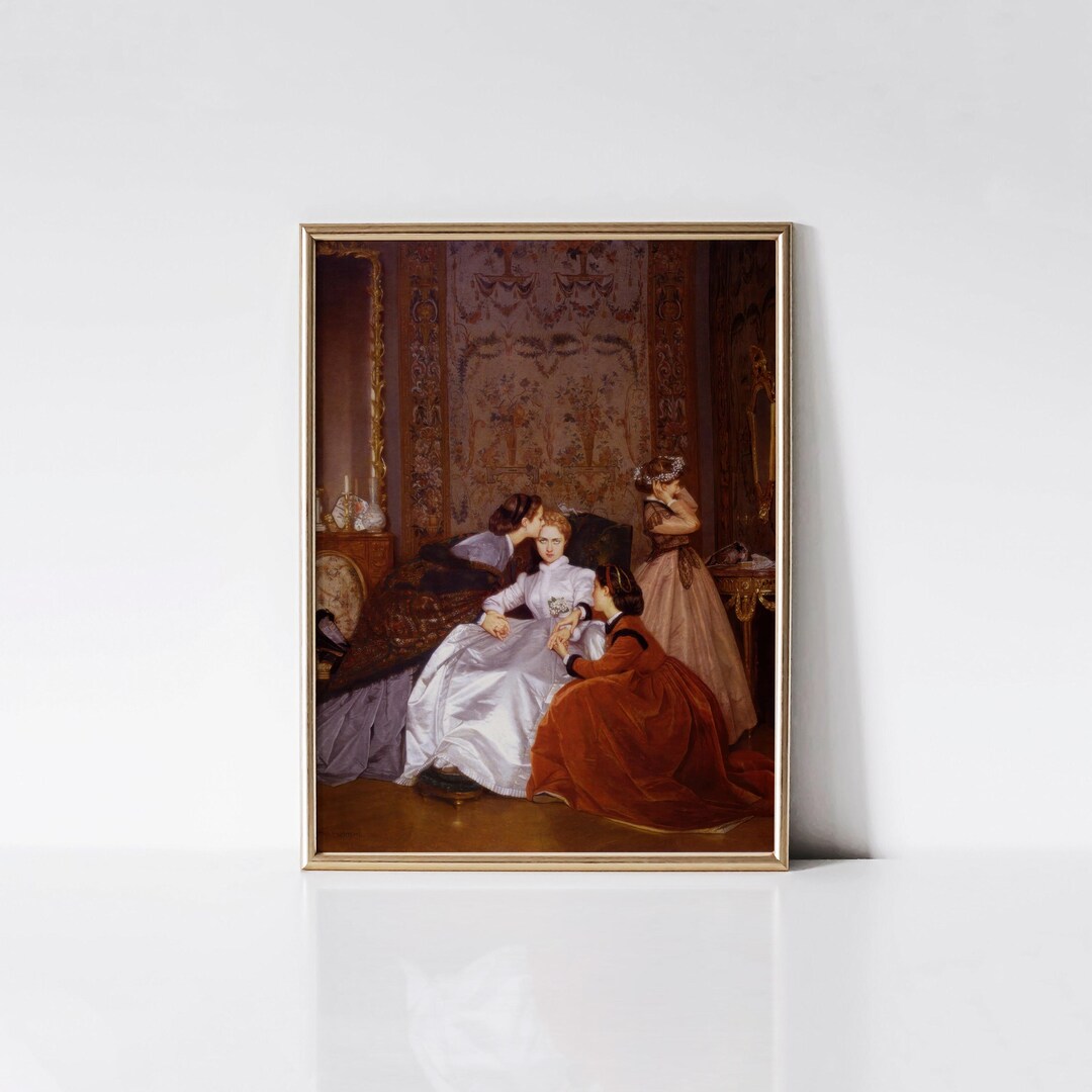 The Hesitant Fiancée Print, the Reluctant Bride, Moody Victorian ...