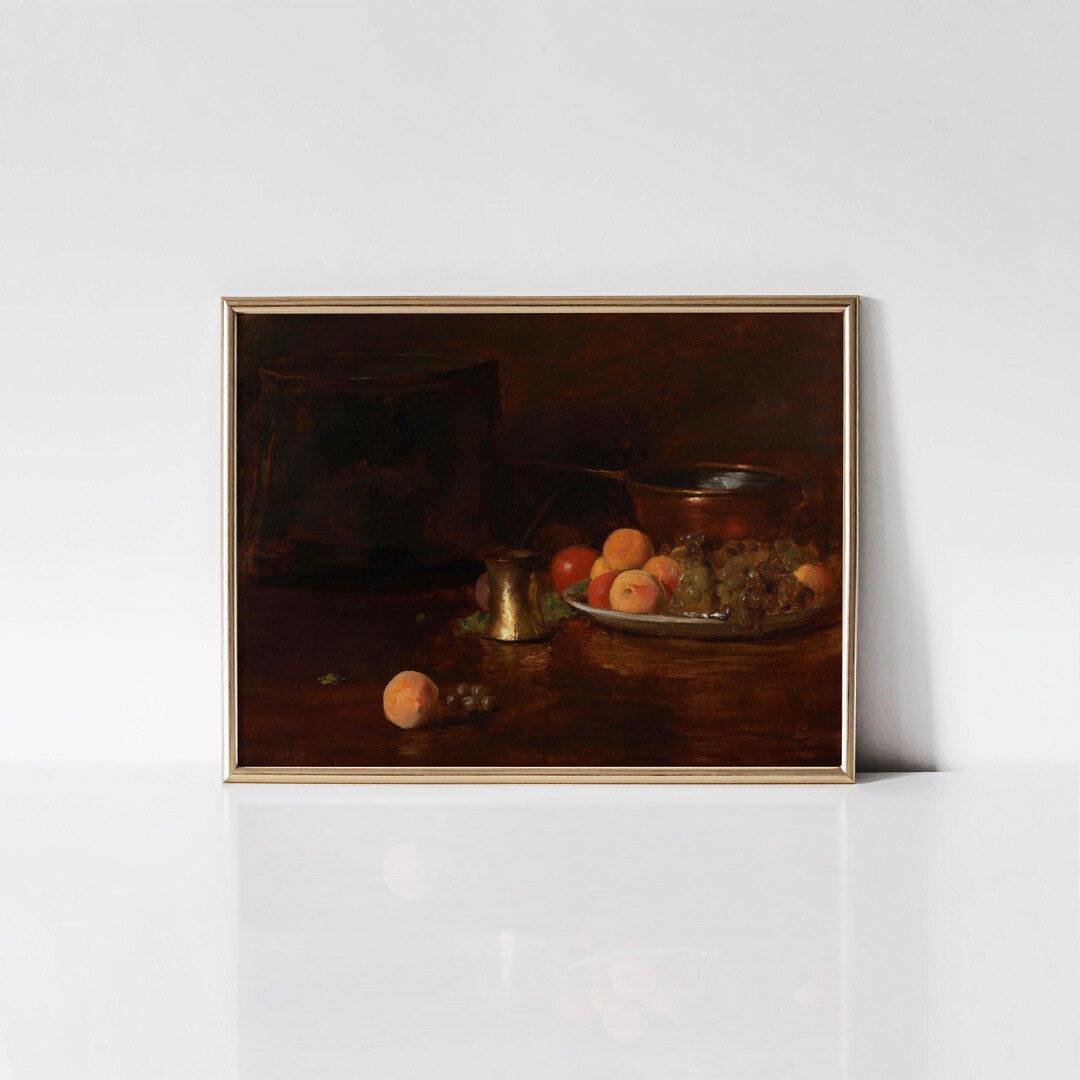 Fruit Still Life by William Merritt Chase Print, Antique Fruit Painting ...