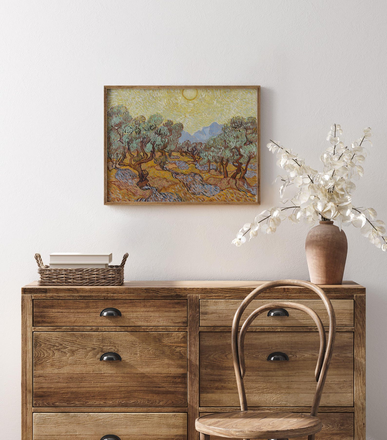 Olive Trees 1889 by Vincent Van Gogh Print, Cozy Green Room Decor ...