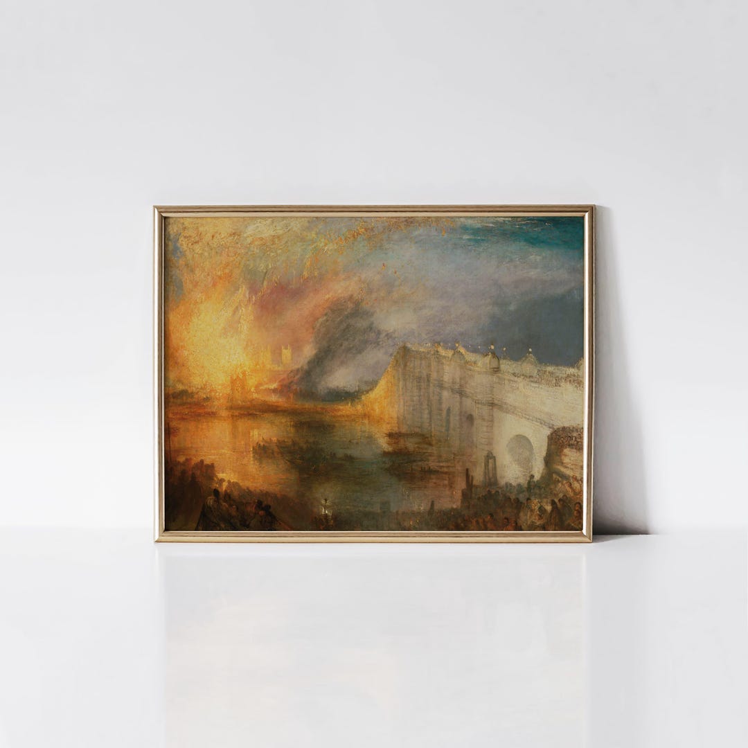 The Burning of the Houses of Lords and Commons, Joseph Mallard William ...