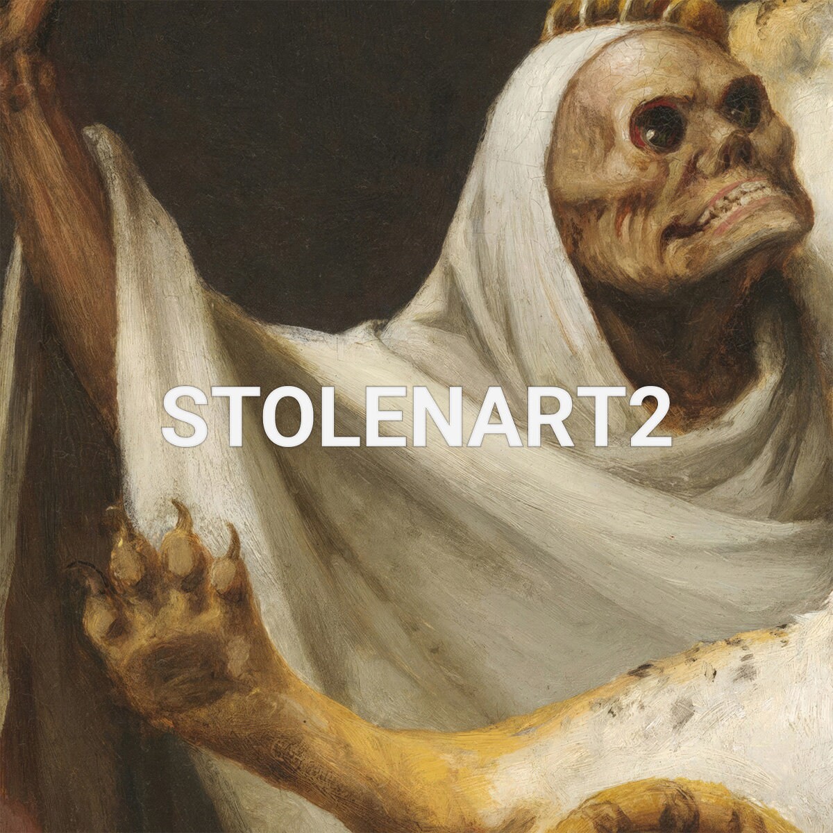 The Power of Death Macabre Oil Painting Print Gothic Wall - Etsy