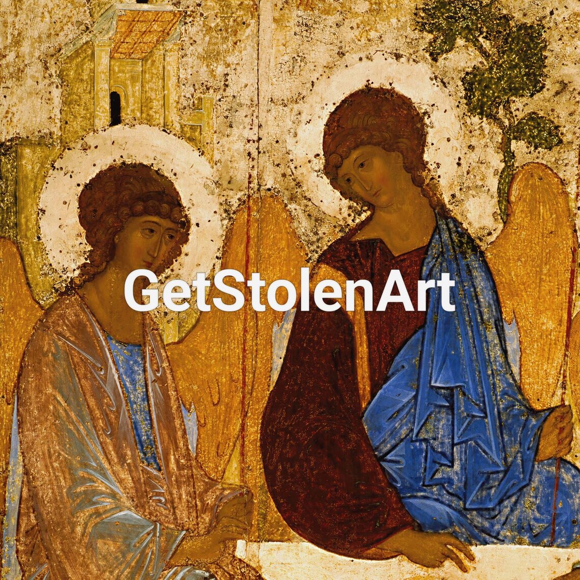 The Holy Trinity, the Hospitality of Abraham, Greek Orthodox Icon of ...