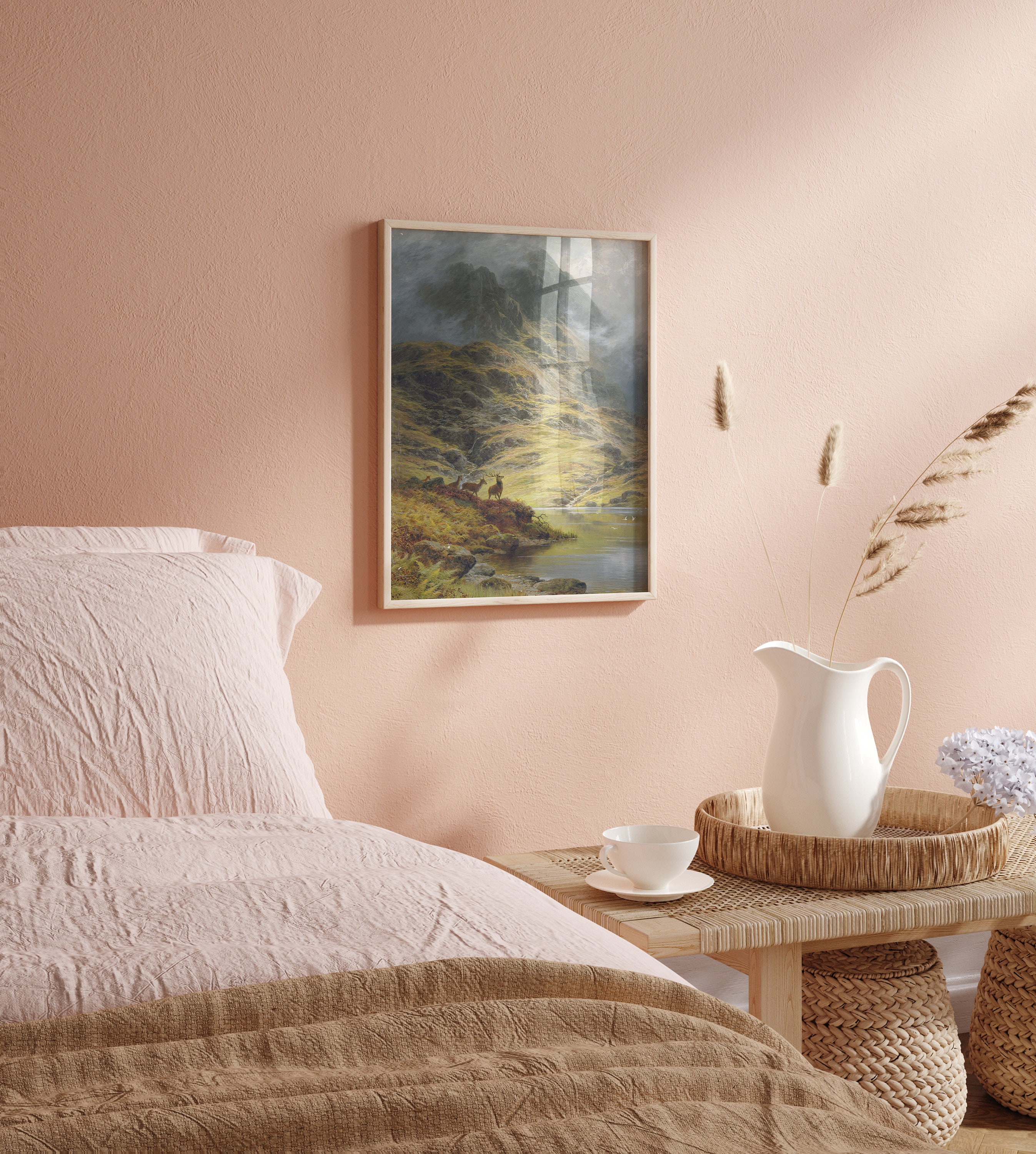 The Incoming Mist Mountain Landscape Print Wildlife - Etsy