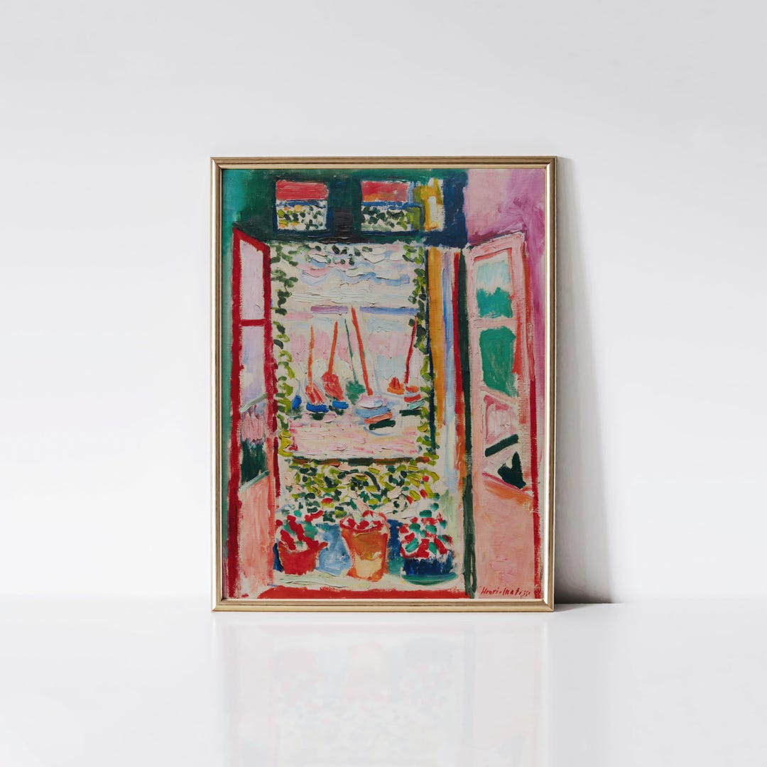 Open Window, Collioure 1905 by Henri Matisse Print, Colorful Modern ...