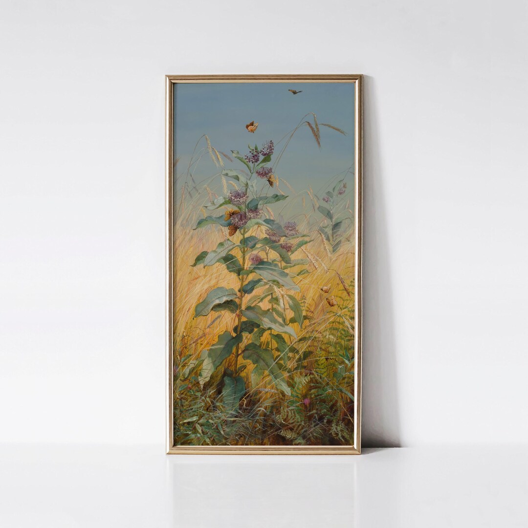 Fidelia Bridges - Milkweeds (1876) Print. - Etsy