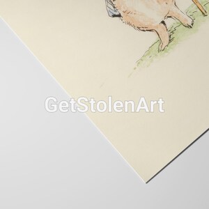 Peter Rabbit, Beatrix Potter Print, Bunny Painting, Vintage Nursery ...