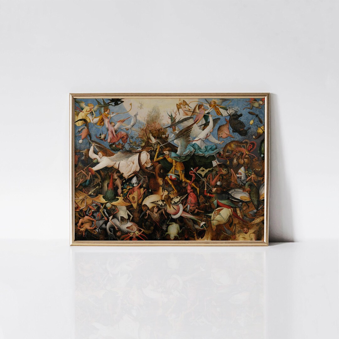 The Fall of the Rebel Angels, Christian Mythology Print, Dramatic ...