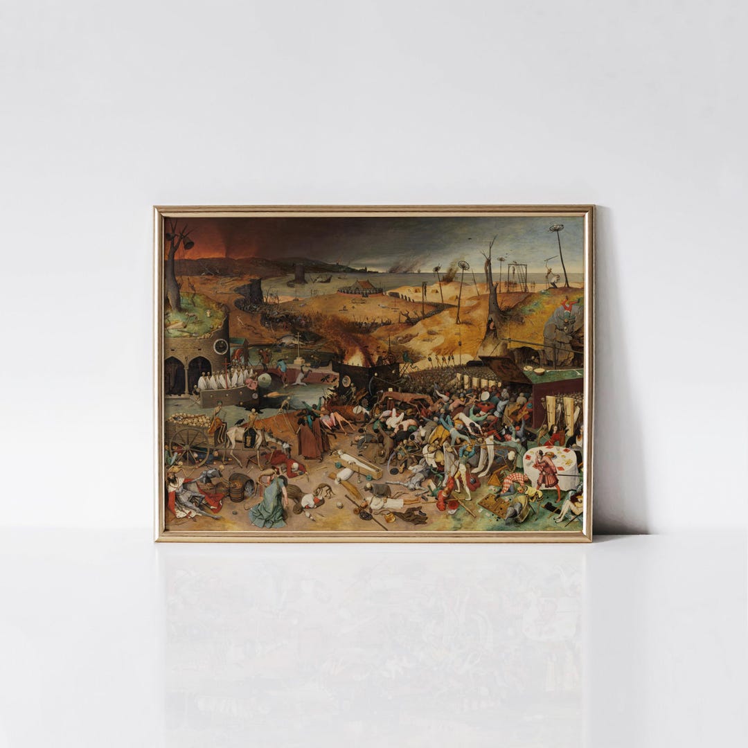 The Triumph of Death, Pieter Bruegel the Elder Print, Macabre Painting ...