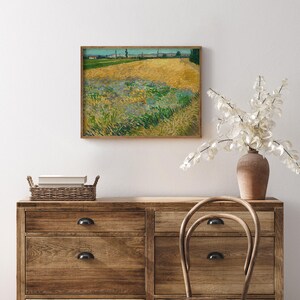Wheatfield 1888 by Vincent Van Gogh, Impressionism Art Print, Farmhouse ...