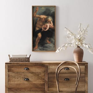 Saturn Devouring His Son 1636 by Peter Paul Rubens Print, Gothic Home ...