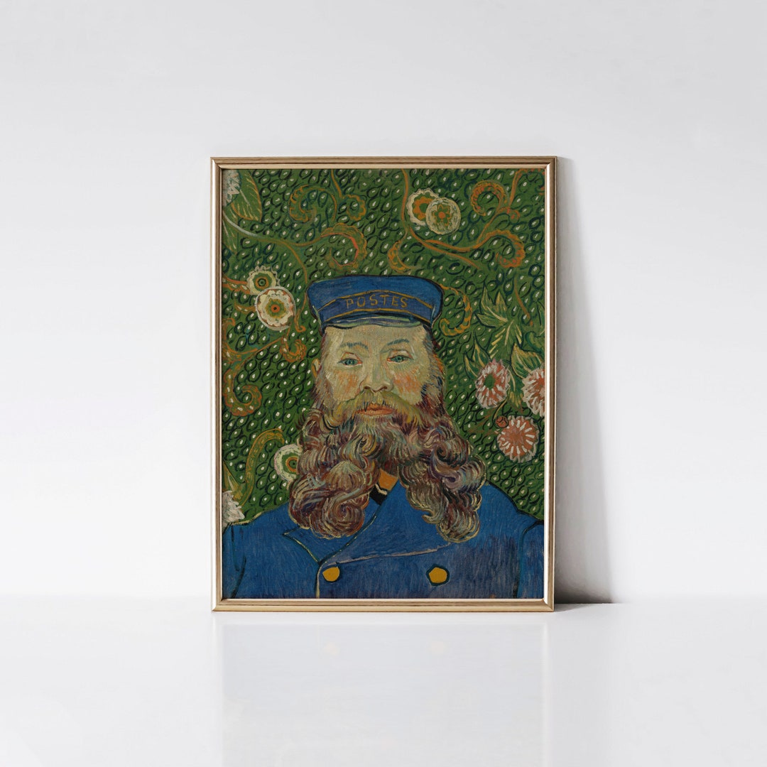 The Postman, Portrait of Joseph Roulin 1889 Vincent Van Gogh Print ...