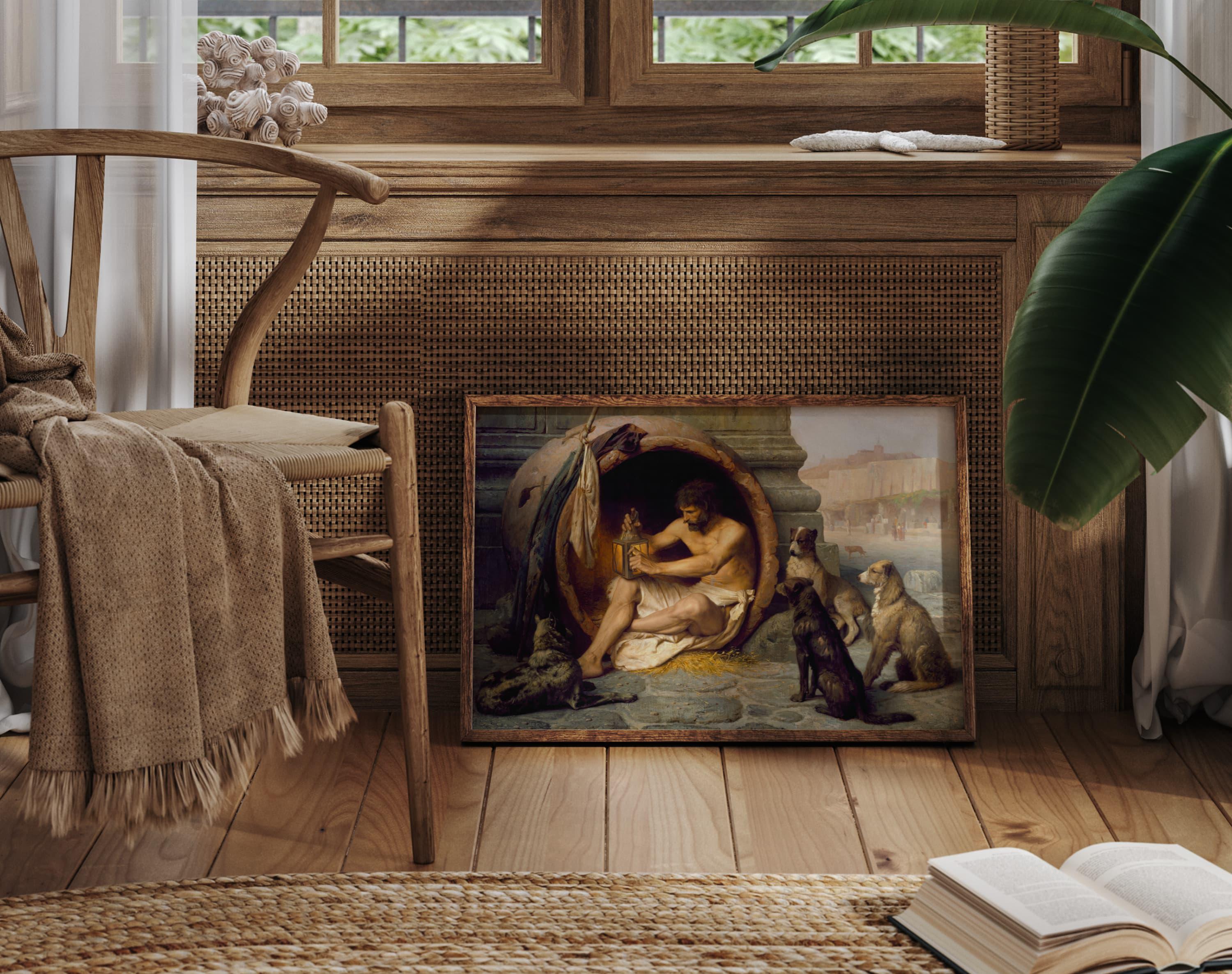 Diogenes, Jean-léon Gérôme Print, Antique Greek Philosopher Painting ...