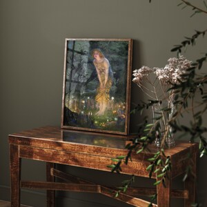 Midsummer Eve, Midsommar Art, Scandinavian Folk Art Print, Magical ...