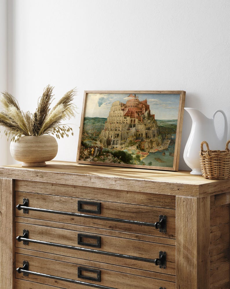 The Tower of Babel, Pieter Bruegel the Elder Print, Biblical Wall Art ...