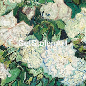 Roses, Vincent Van Gogh Print, Van Gogh Roses, Van Gogh Flowers ...