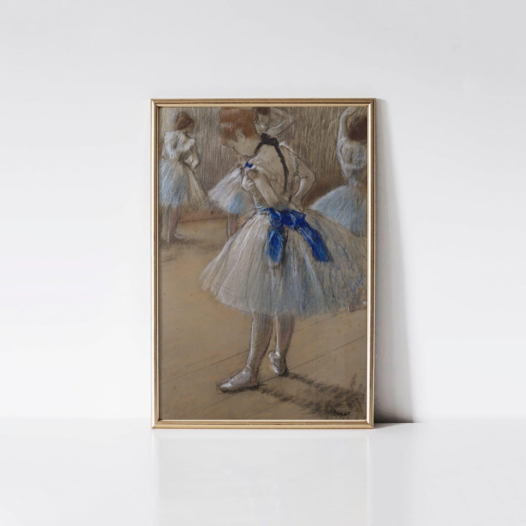 Dancer 1880 by Edgar Degas Print, Vintage Ballet Dancer Art, Dance ...