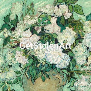 Roses, Vincent Van Gogh Print, Van Gogh Roses, Van Gogh Flowers ...